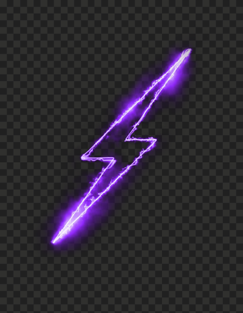 Purple Glowing Lighting Bolt PNG | Citypng