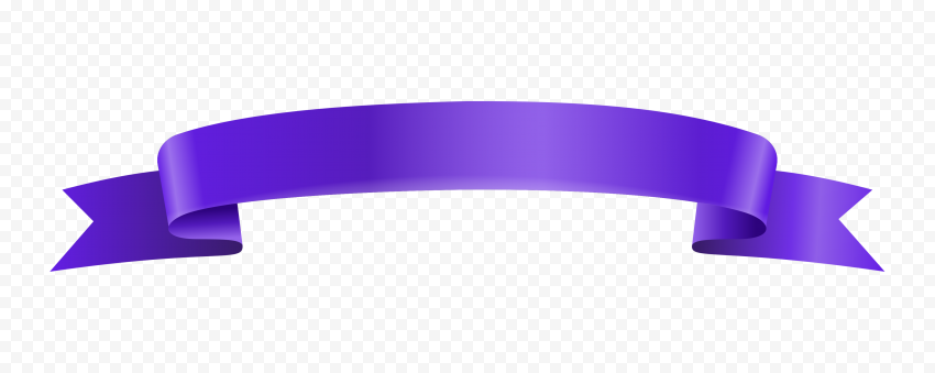 Purple Illustration Ribbon Banner PNG | Citypng