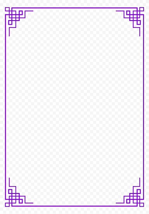 Purple Vertical Chinese Frame PNG IMG | Citypng