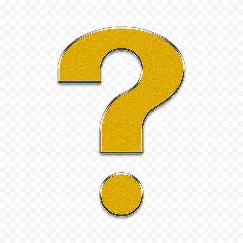 Question Gold Icon Symbol Sign Mark HD PNG | Citypng