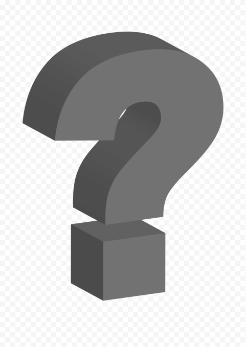 Question Mark 3D Gray Icon FREE PNG | Citypng