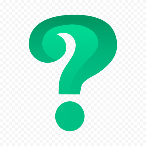 Question Mark Green Vector Icon Symbol PNG | Citypng