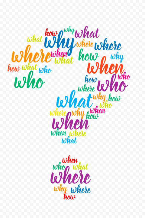 Question Mark Typography PNG | Citypng