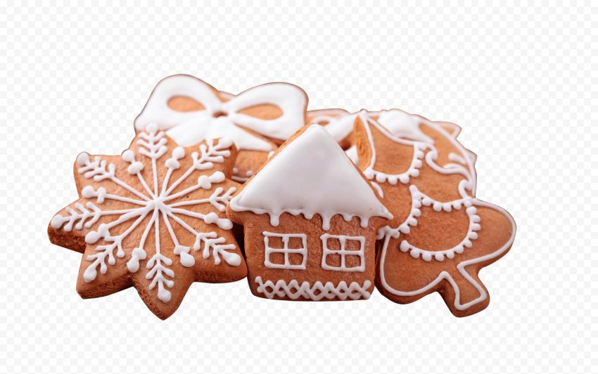 Real Gingerbread Various Shapes Image PNG | Citypng