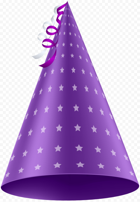 Real Purple Party Birthday Hat PNG | Citypng