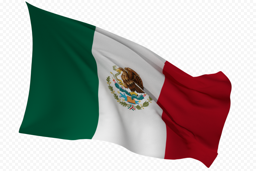 Realistic Waving Mexico Flag HD PNG | Citypng