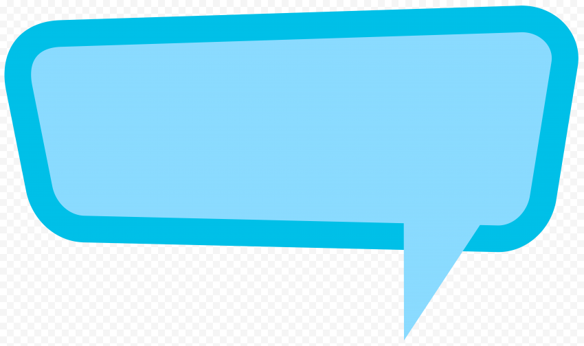 Rectangle Aqua Blue Thought Bubble Speech | Citypng