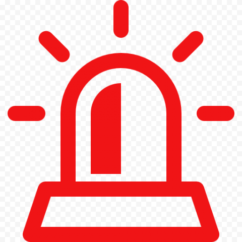 Red Alarm Siren Icon PNG | Citypng