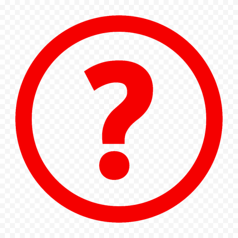 Red Circle Round Question Mark Icon HD PNG | Citypng