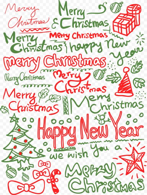 Vector Christmas Elements Pattern Background | Citypng
