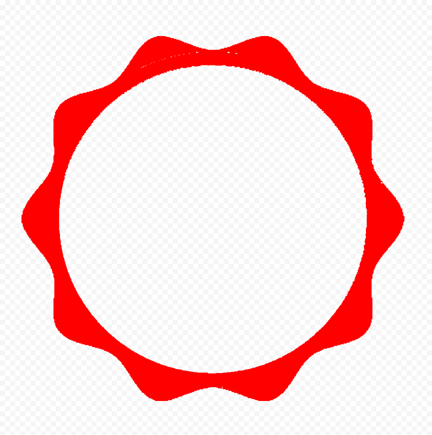 Red Round Label Badge Silhouette | Citypng