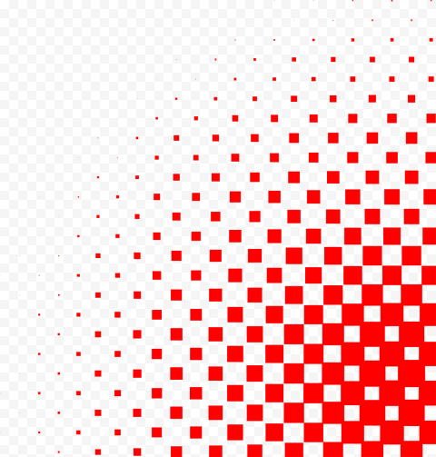 Red Square Halftone Corner PNG | Citypng