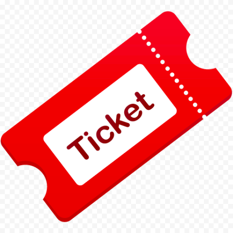 Red Ticket Vector Flat Logo Icon PNG | Citypng