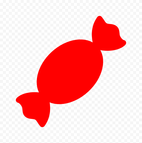 Red Wrapped Candy Silhouette Icon PNG | Citypng