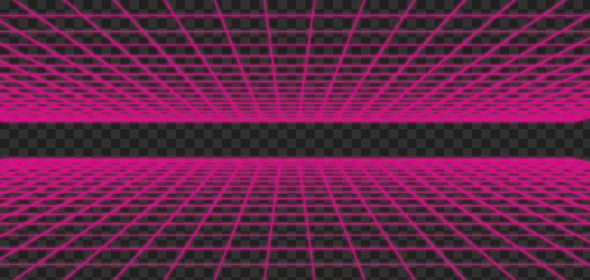 Retro Pink Neon Grid 80s HD PNG | Citypng