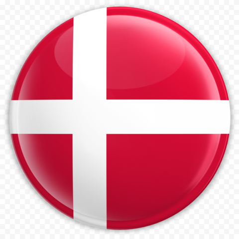 Round Circle Denmark Danish Flag FREE PNG | Citypng