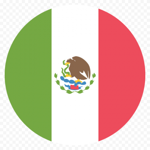 Round Circular Mexico Flag Icon FREE PNG | Citypng