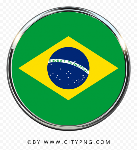Round Circular Ring Brazil Flag Icon FREE PNG | Citypng