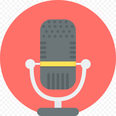 Round Flat Mic Sound Voice Recording Icon | Citypng