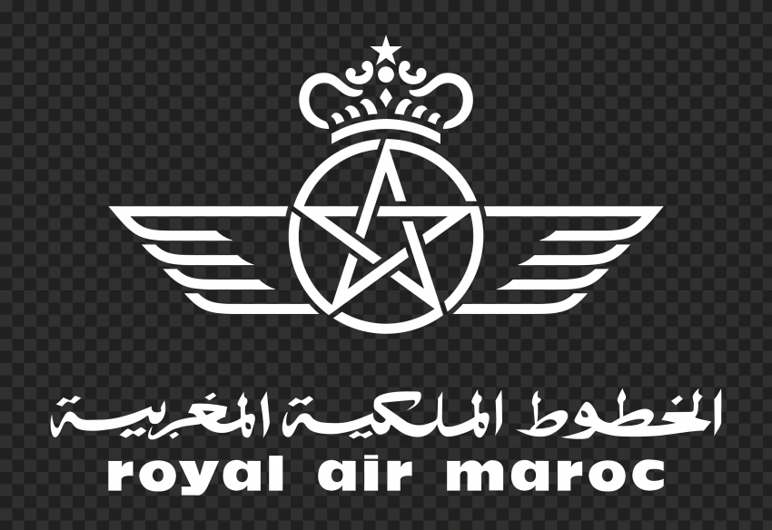 Royal Air Maroc White Logo HD PNG | Citypng