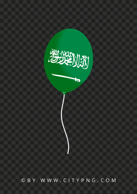 Saudi Arabia Flag Balloon HD Transparent PNG | Citypng