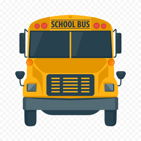 Front School Bus Vector