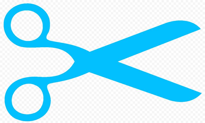 Scissors Blue Silhouette Icon HD PNG | Citypng