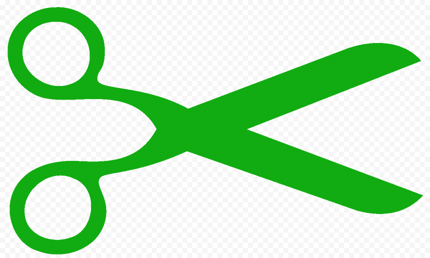 Scissors Green Silhouette Icon Transparent PNG | Citypng