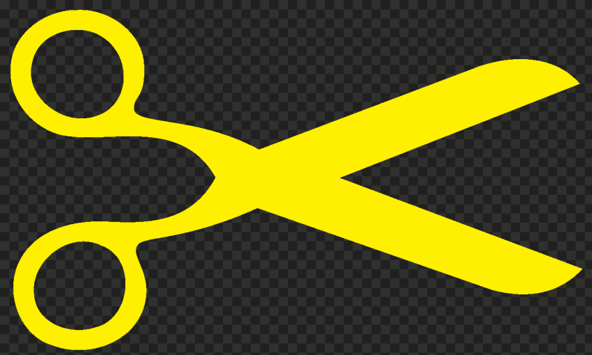 Scissors Yellow Silhouette Icon PNG | Citypng