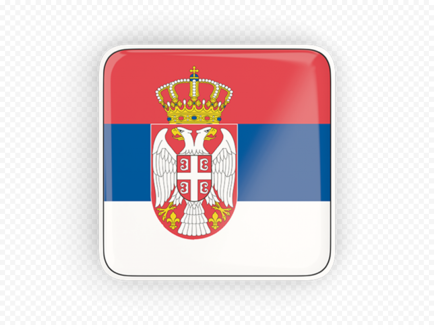 Serbia Flag Square Icon PNG | Citypng