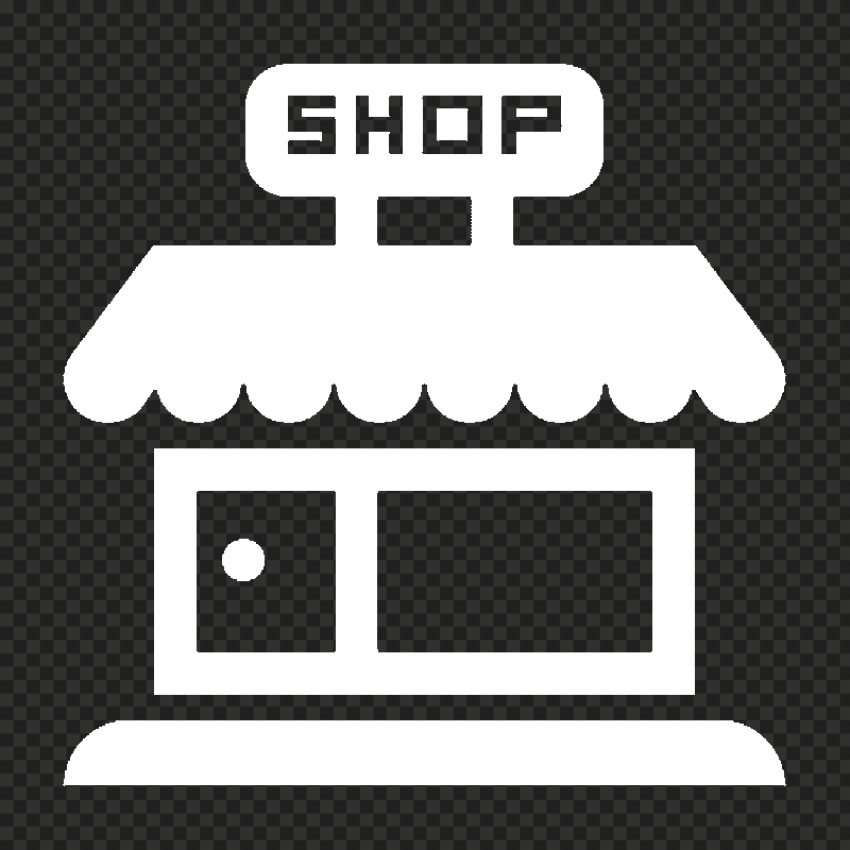Shop Market Store White Icon PNG | Citypng