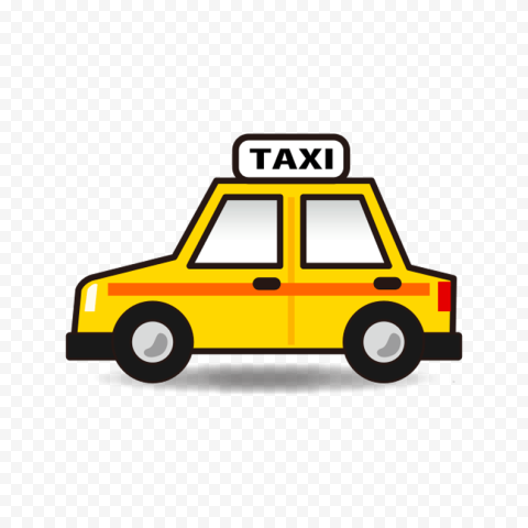Side View Checker Taxi Cab Icon PNG IMG | Citypng