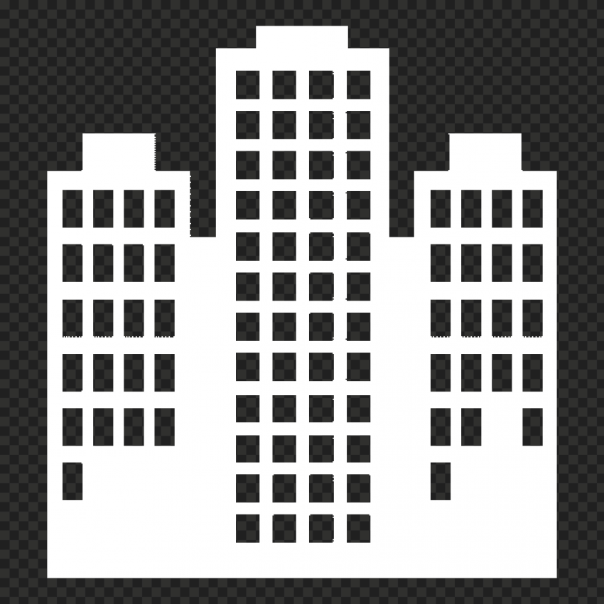 Skyscraper Building White Icon PNG | Citypng