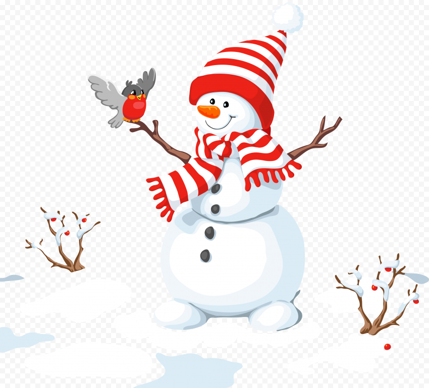 Snowman Xmas Christmas Character Cartoon Illustration | Citypng