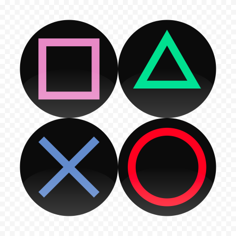 Sony PlayStation Controller Buttons Icons HD PNG | Citypng