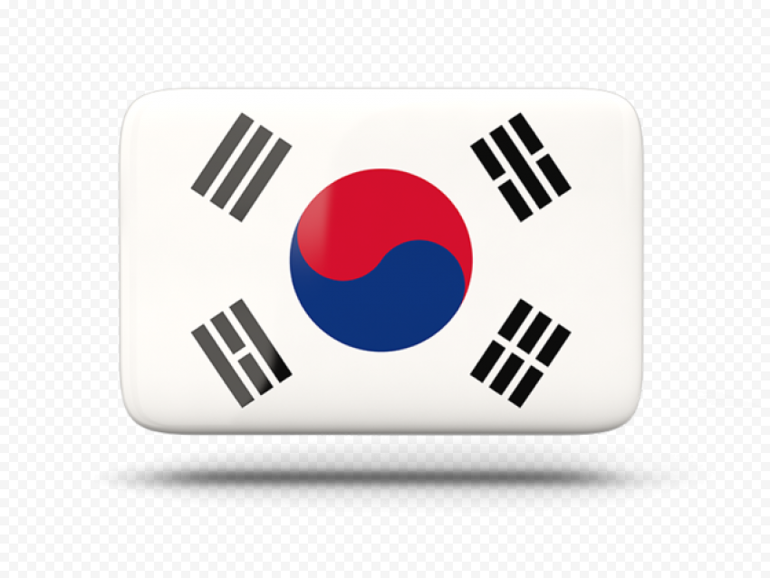 South Korea Illustration Banner Flag Icon PNG