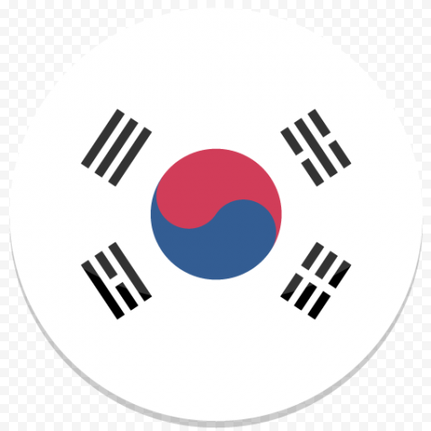 South Korea Round Flag Icon PNG | Citypng
