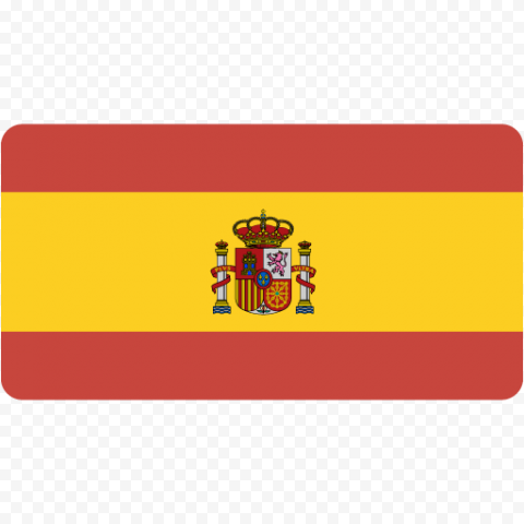 Spain Flag Banner Vector Icon PNG | Citypng