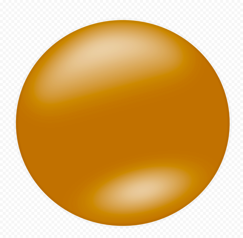 Sphere Circle Button Orange Color FREE PNG | Citypng