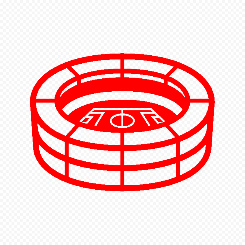 Sports Football Stadium Red Icon Transparent PNG | Citypng