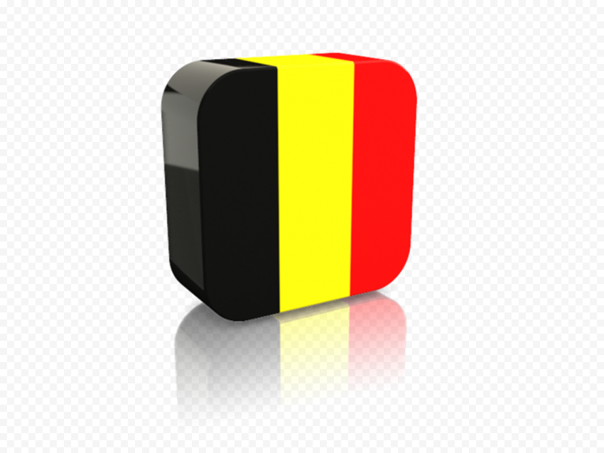 Square 3D Belgium Flag Icon PNG | Citypng