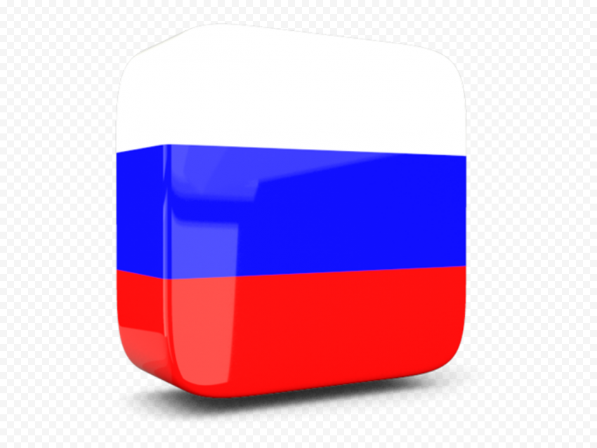 Square 3D Russia Flag Icon | Citypng