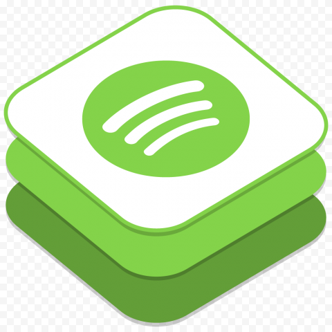 Square Black & Green Spotify App Icon PNG | Citypng