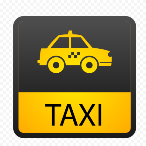 Square Taxi Zone Sign Logo Icon PNG | Citypng