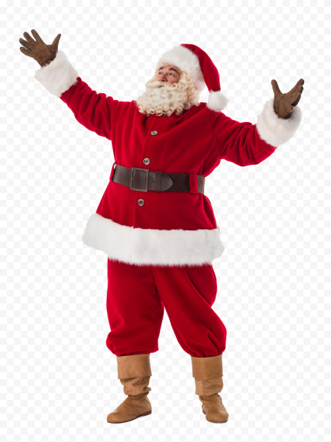 Standing Father Santa Claus HD PNG | Citypng