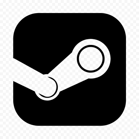 Steam Black Square Icon FREE PNG | Citypng