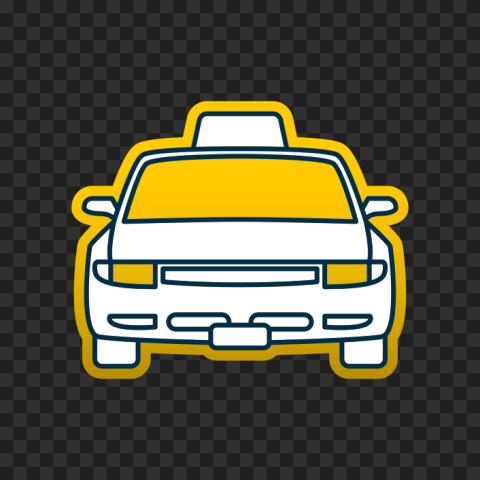 Sticker Taxi Cab Icon PNG | Citypng