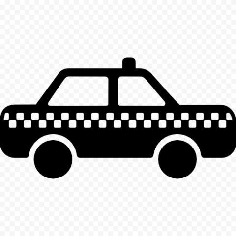 Taxi Cab Car Black Icon PNG | Citypng