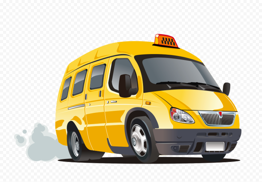 Taxi Van Cartoon Car Cab PNG Image | Citypng