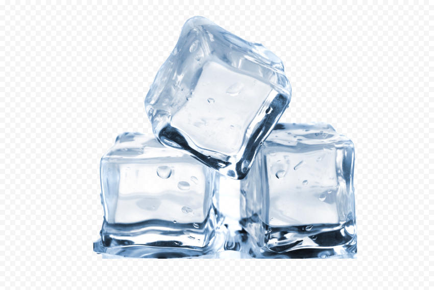 Three Real Ice Cubes Food PNG | Citypng